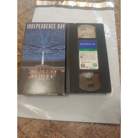 unknown | Media | Independence Day Vhs Vcr Video Tape Movie Used Bill ...